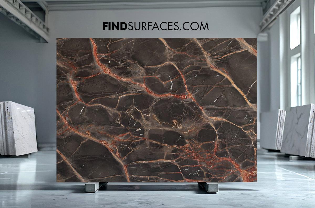 Bronze Fantasy Marble Collection - Slabs, Tiles, Worktops, Cut to Size ...