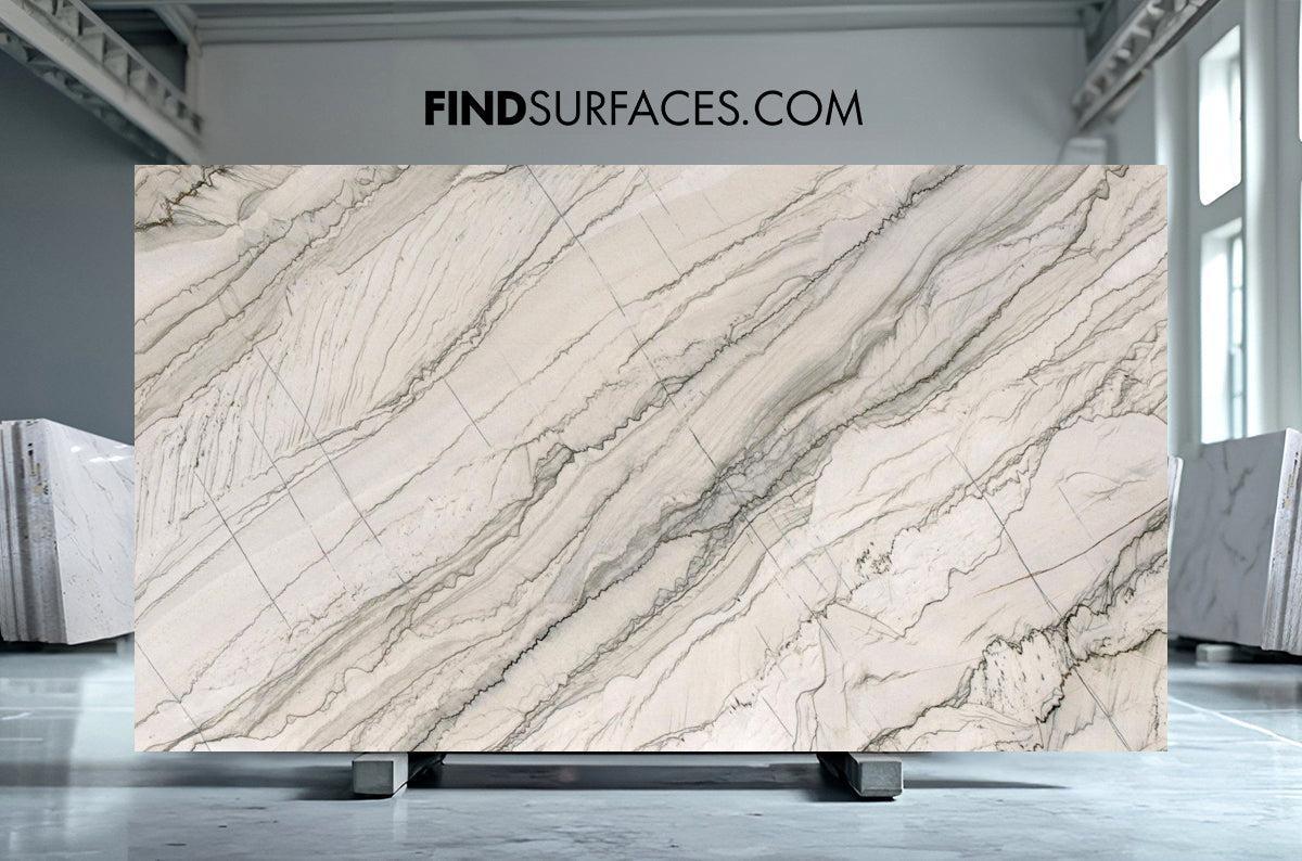 Opus White Quartzite Collection - Slabs, Tiles, Worktops, Cut to Size ...