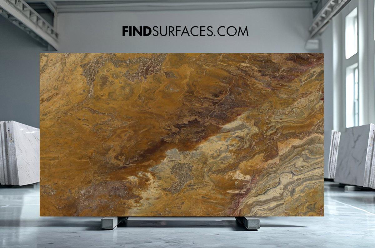 Yellow Bamboo Quartzite Collection - Slabs, Tiles, Worktops, Cut to ...