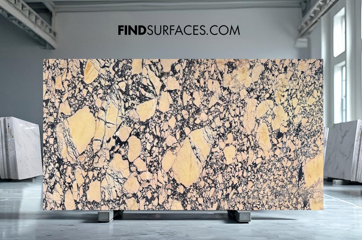 Arabescato Viola Gold Marble Slabs - FS81258814 - 3200 x 1820 x 20 mm ...