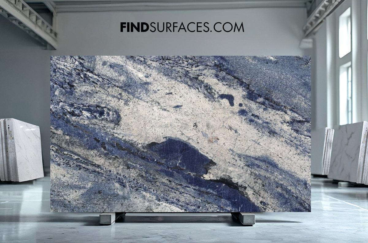 Azul Bahia Quartzite Slabs - FS93009696 - 3200 x 1700 x 30 mm – Find ...