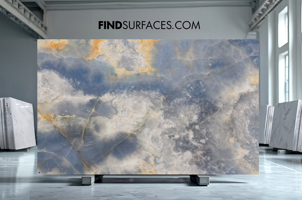 Blue Onyx Slabs - FS66893363 - 1350 x 1080 x 20 mm – Find Surfaces Ltd