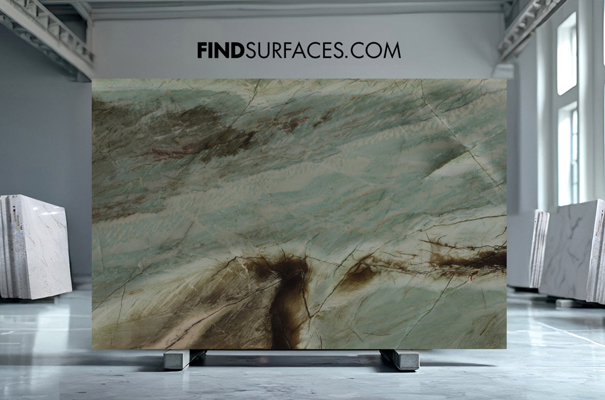 Botanic Green Quartzite Slabs - FS12062373 - 2800 x 1800 x 30 mm – Find ...