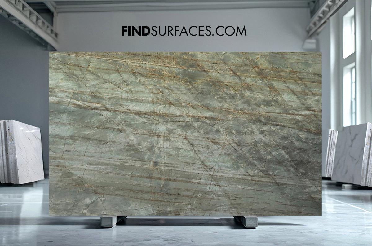 Botanic Green Quartzite Slabs - FS67071620 - 3000 x 1000 x 20 mm – Find ...