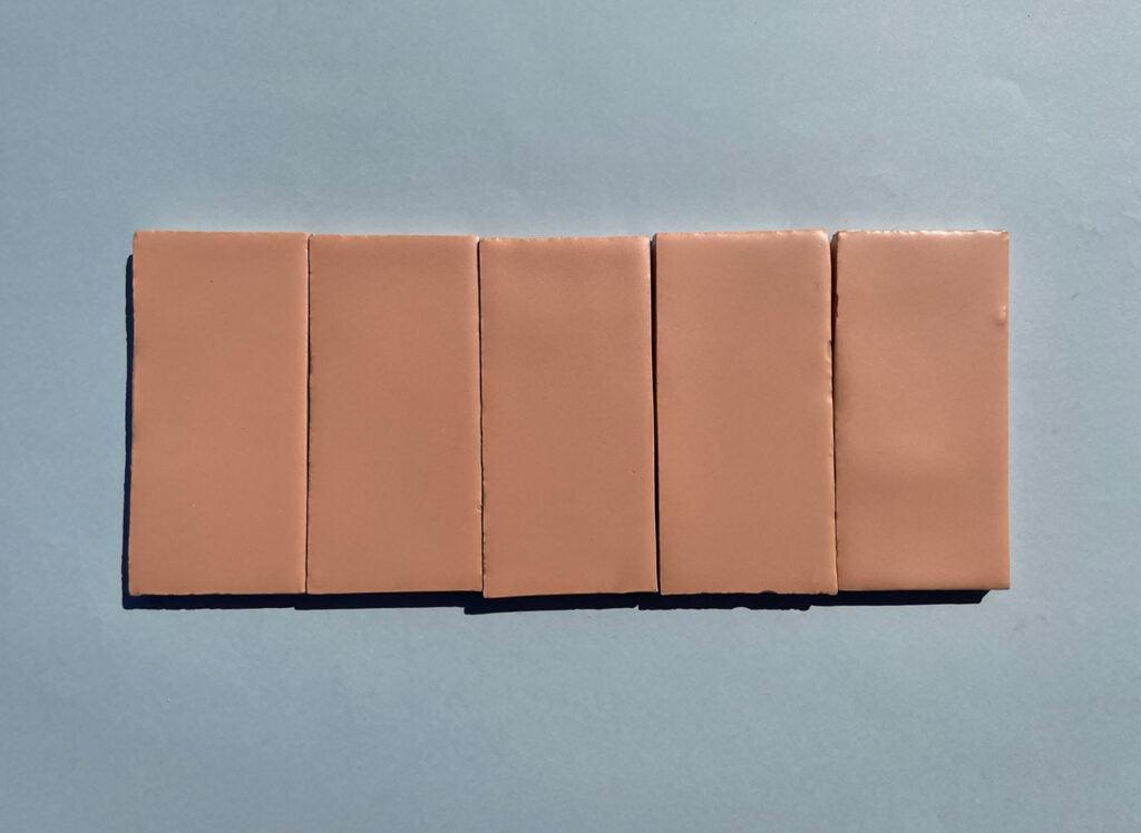 Chalk Terracotta Rectangle Tiles - 015 - Satin Matt – Find Surfaces Ltd