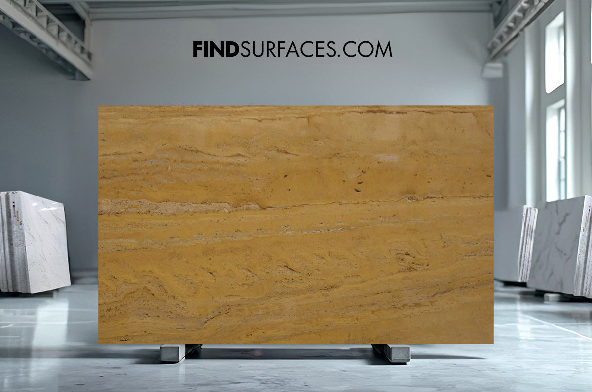 Gold Travertine Slabs - FS4138489-2 - 1900 x 1100 x 20 mm – Find ...