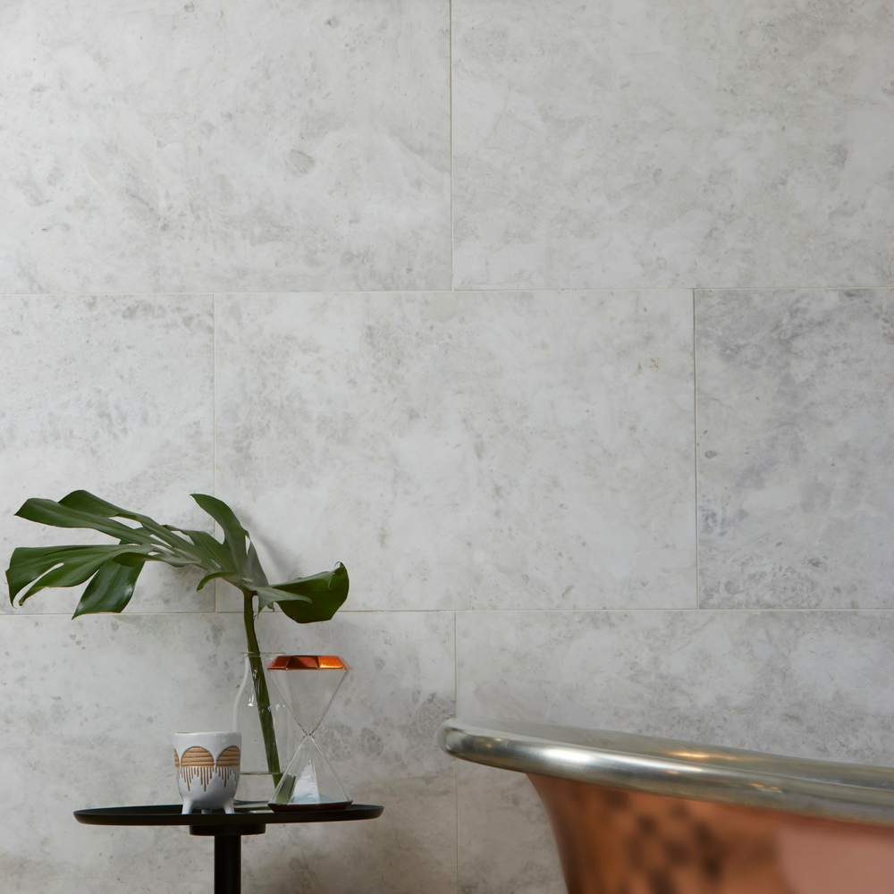 Light Grey Marble Tiles – Find Surfaces Ltd.