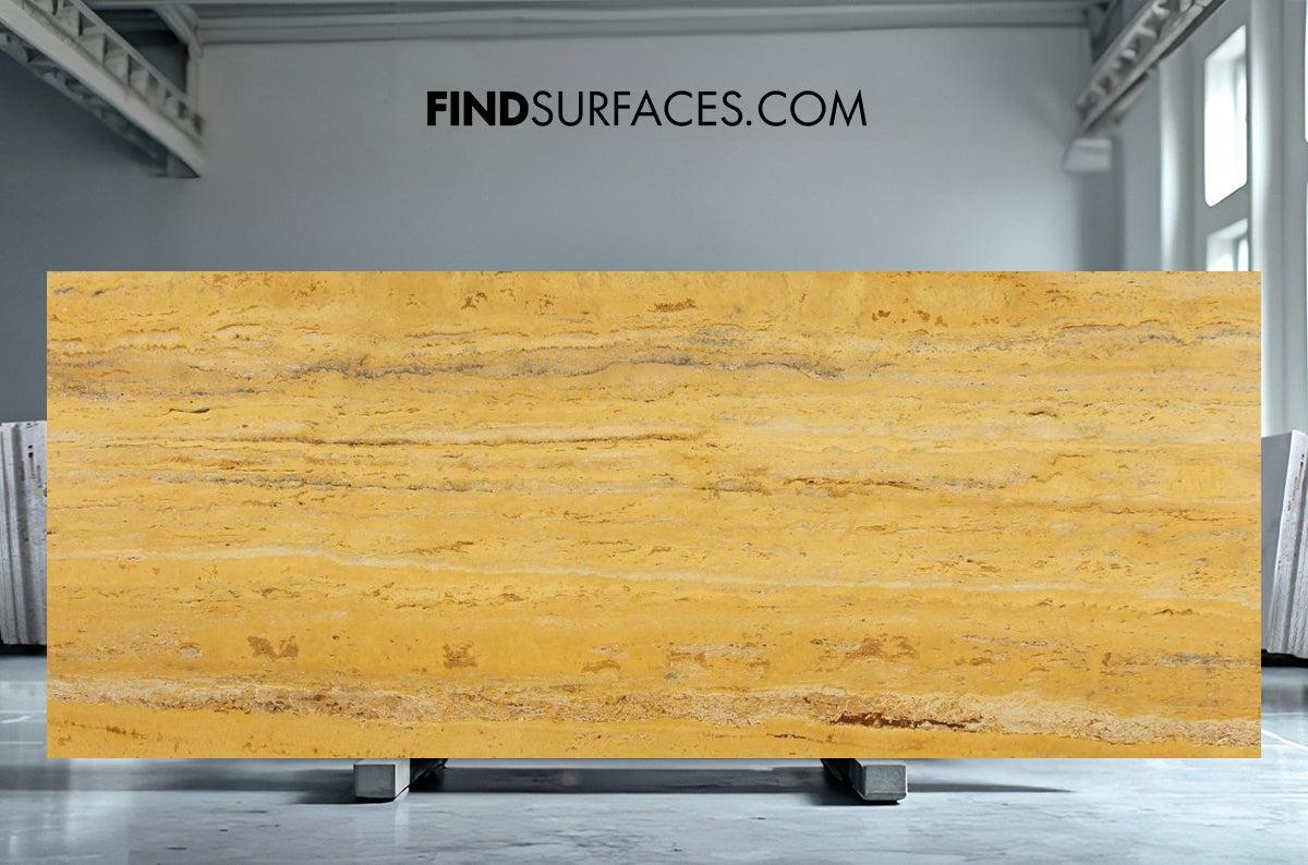 Persiano Giallo Travertine - Slabs, Tiles, Worktops, Cut to Size – Find ...