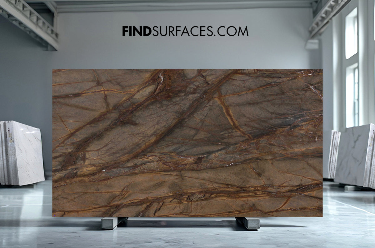 Rain Forest Brown Marble - Slabs, Tiles, Worktops, Cut to Size – Find ...