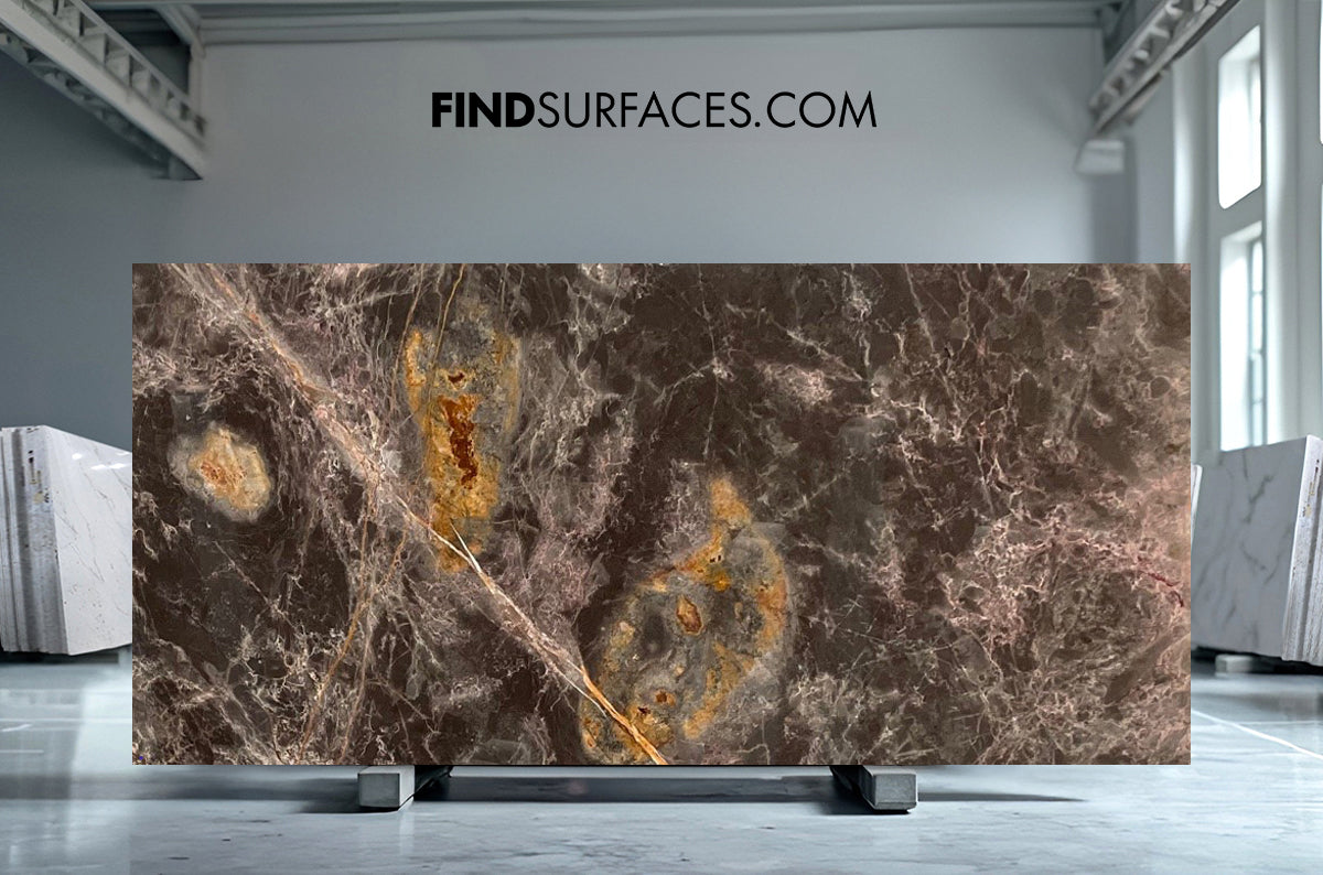 Sahara Brown Marble Slabs - FS26978410 - 2580 x 1570 x 20 mm – Find ...