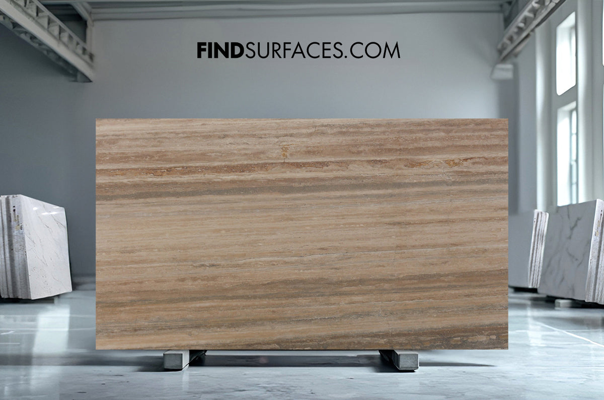 Silver Travertine - Slabs, Tiles, Worktops, Cut to Size – Find Surfaces Ltd
