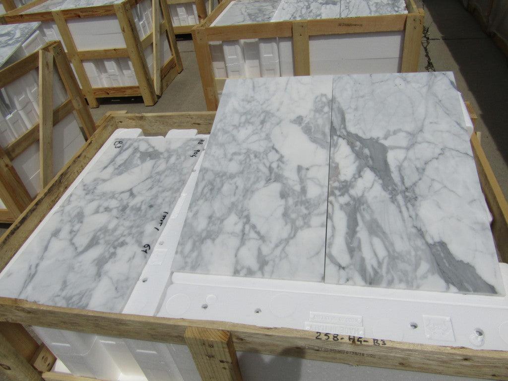 Statuario Venato Marble Tiles - Polished – Find Surfaces Ltd